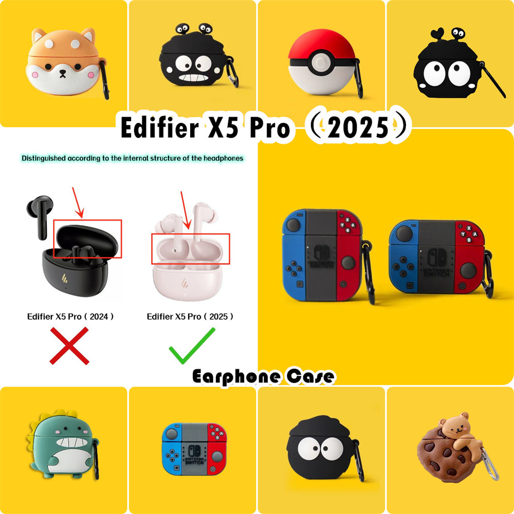 Jual Multi style Untuk Edifier X5 Pro 2025 Case Soft Silicone Earphone ...