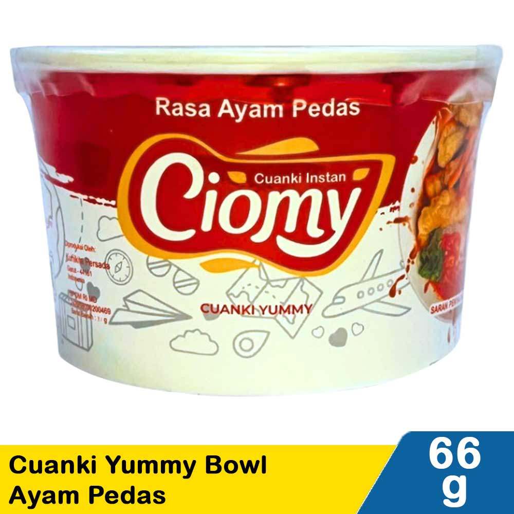 Jual CIOMY CUANKI YUMMY BOWL AYAM PEDAS 66g | Shopee Indonesia