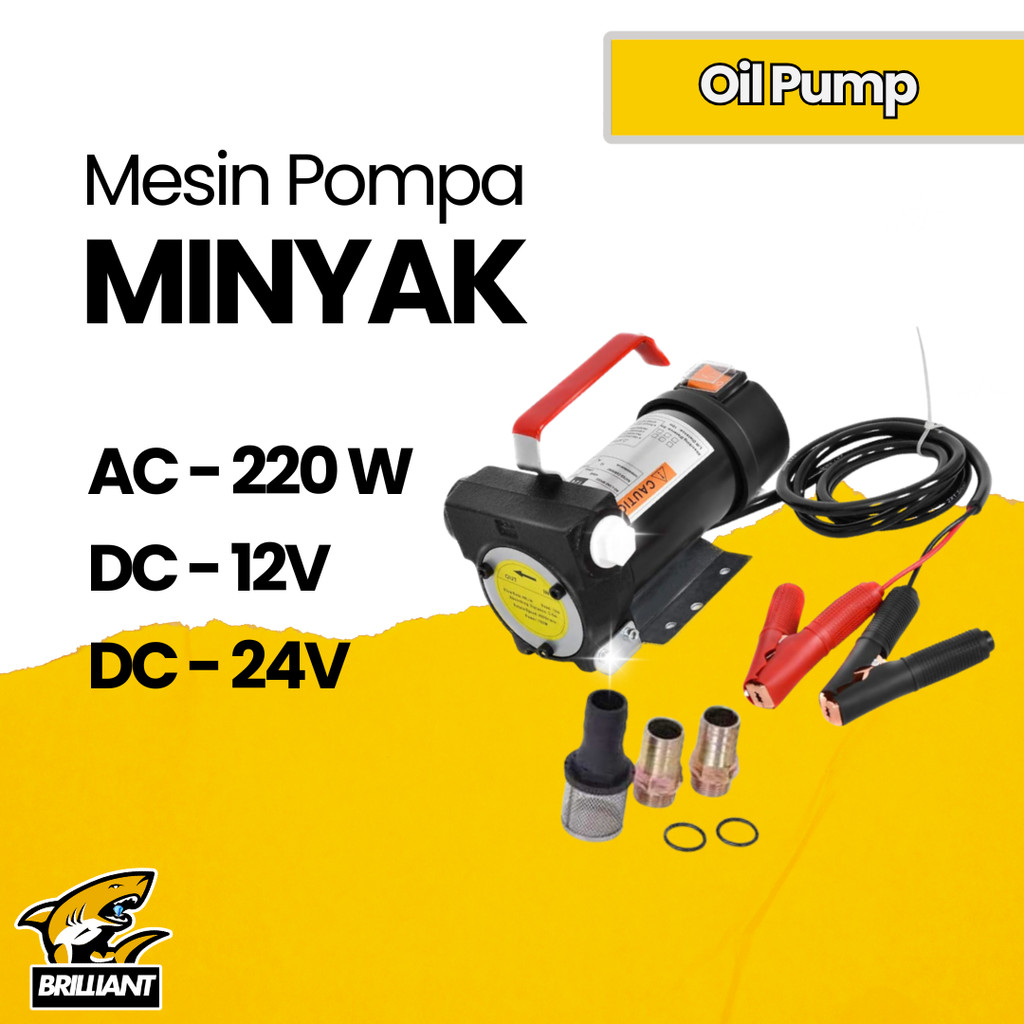 Jual CN POWER Mesin Pompa Minyak Solar Listrik AC 220W Pompa Oli Bensin ...