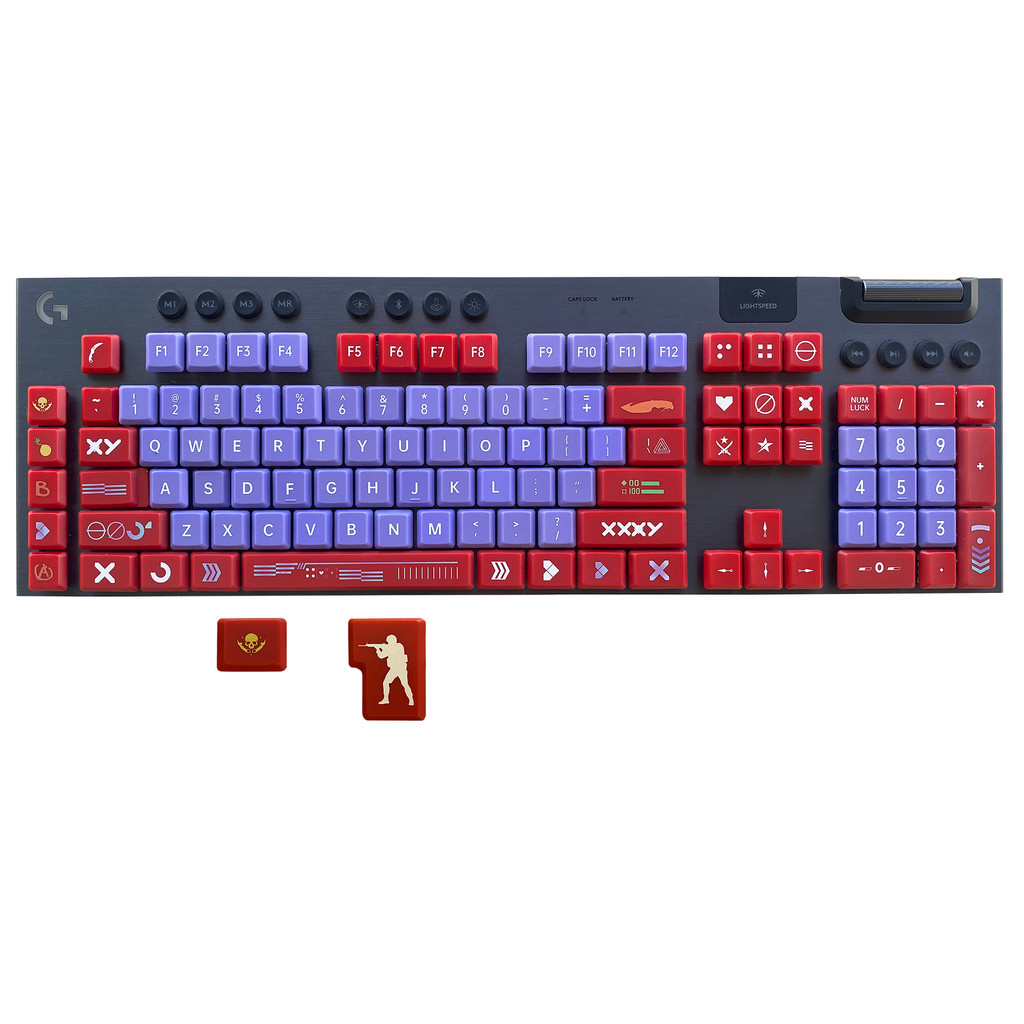 Jual Dazzling Upgrade! G915 Dual-color Keycaps, PBT DIY Keycaps for ...