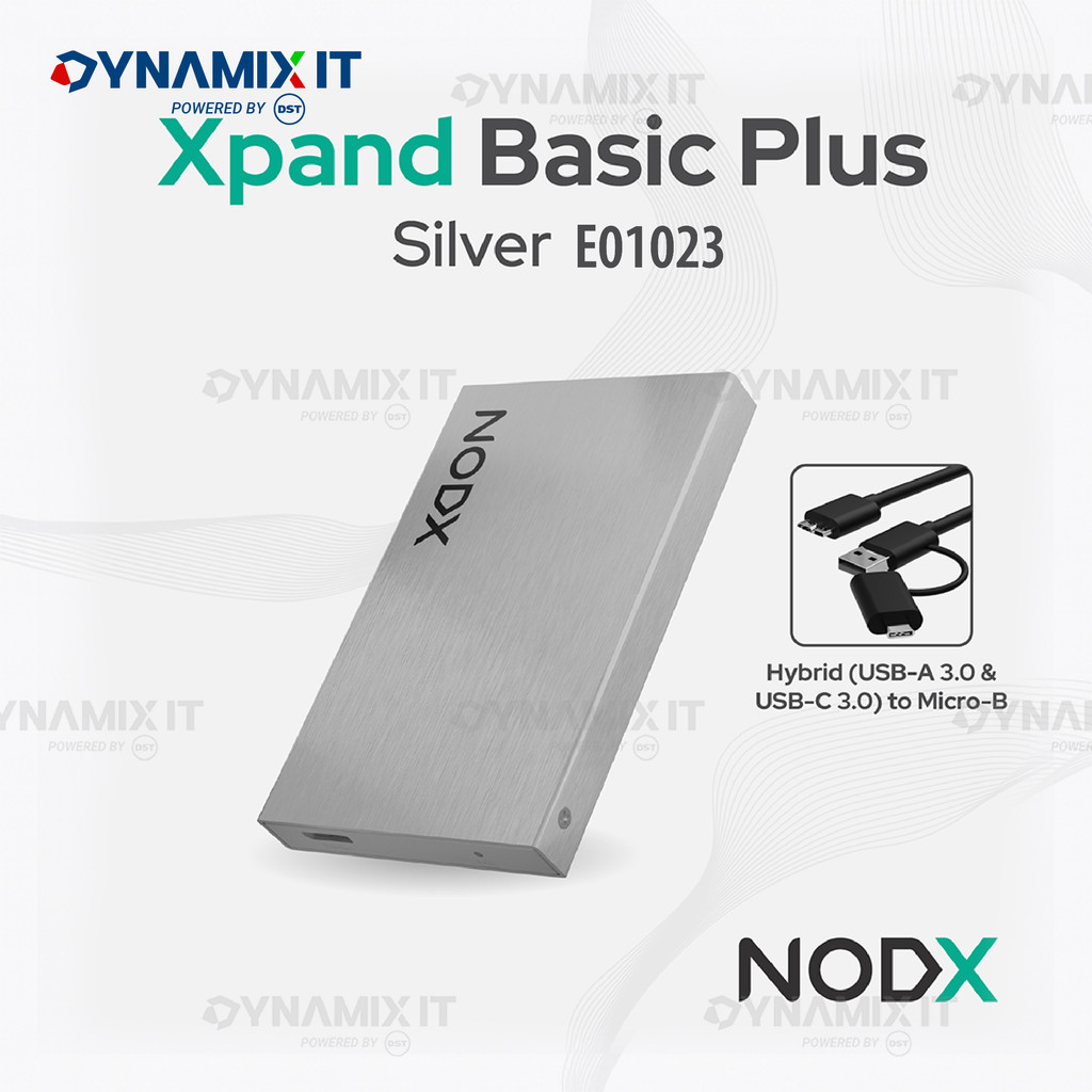 Jual NODX Xpand Basic Plus HDD SSD 2.5" Enclosure - Silver | Shopee ...