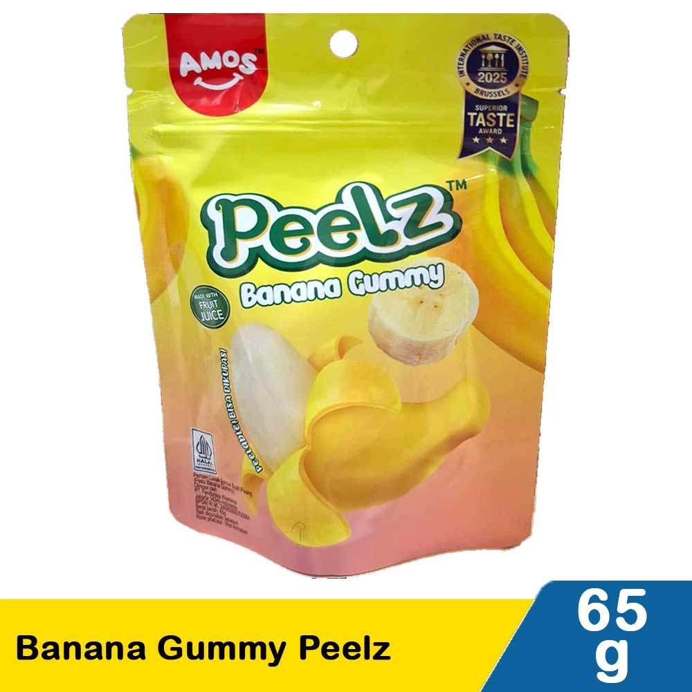 Jual AMOS BANANA GUMMY PEELZ 65g | Shopee Indonesia