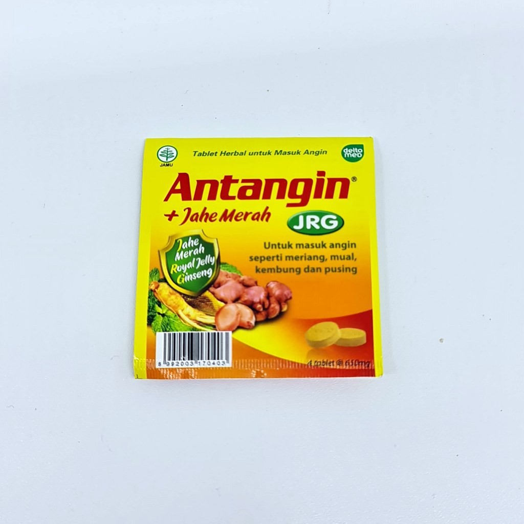 Jual Antangin JRG Plus Jahe Merah SACHETAN isi 4 Tablet | Shopee Indonesia