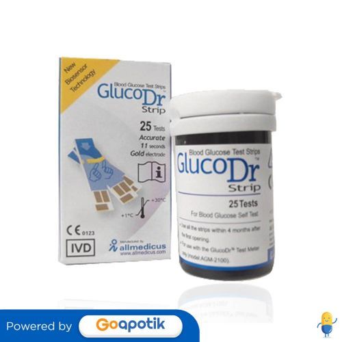 Jual Gluco Dr Glucose Test Strip 25 Pcs | Shopee Indonesia