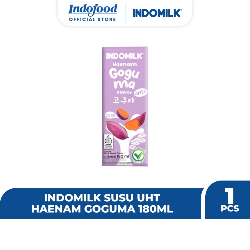 Jual Susu UHT Indomilk Haenam Goguma 180 ml | Shopee Indonesia