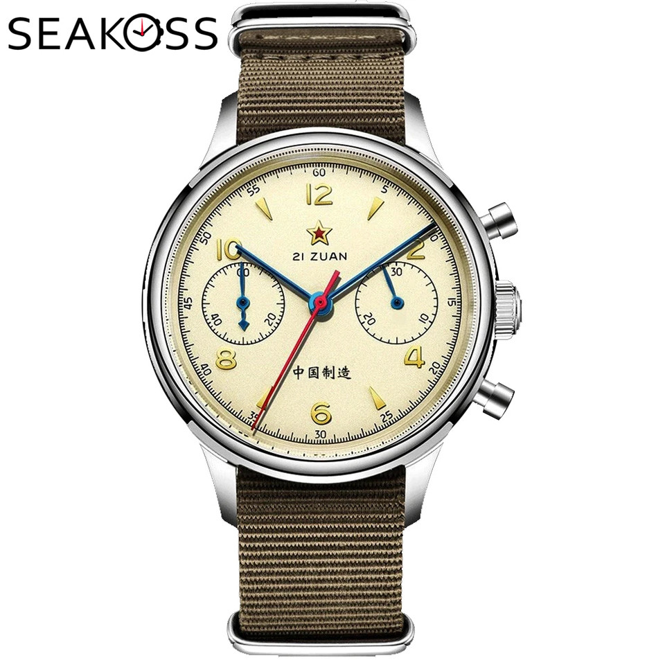 Jual SEAKOSS 1963 Chronograph 42mm 40mm 38mm Sapphire Original Seagull ...