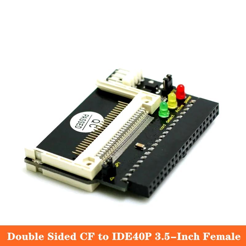 Jual New Black Double Sided CF Card To 3.5 Female 40 Pin CF To IDE ...