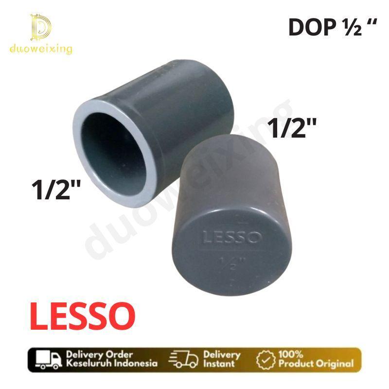 Jual PVC CAP - AW - DOP MERK LESSO ukuran 1/2 INCH | Shopee Indonesia