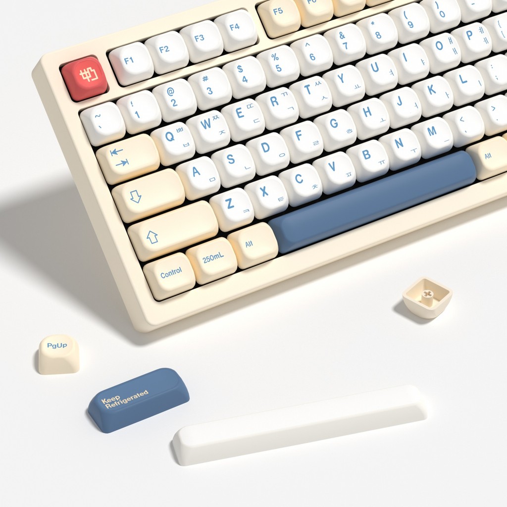 Jual KBy KOA Keycaps GMK Soymilk 140 Keys PBT Keycap Similar MOA ...