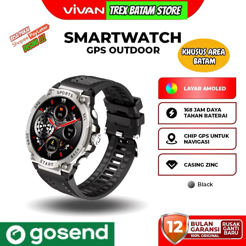 Jual VIVAN JAM SMARTWATCH GPS AMOLED VWX1 SPORT SERIES GARANSI RESMI ...