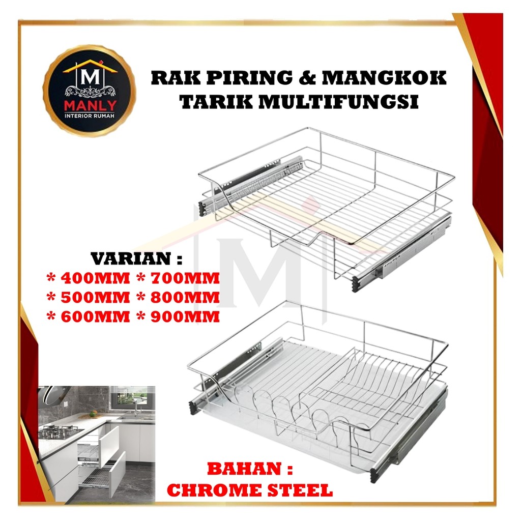 Jual Rak Piring Bowl & Plate Drawer Rak Pengering Piring Lemari Dapur ...
