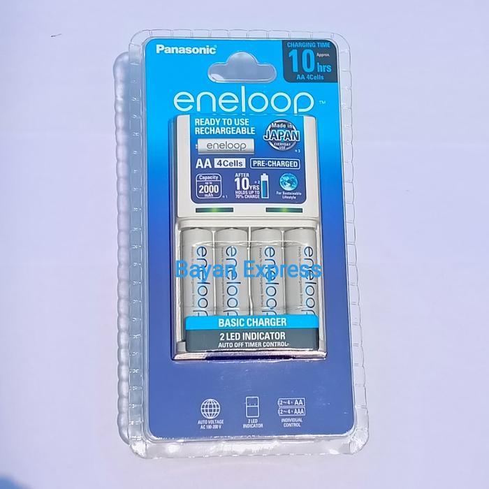 Jual Well Photo Panasonic Eneloop Basic Charger + 4 Baterai AA 2000mAh ...