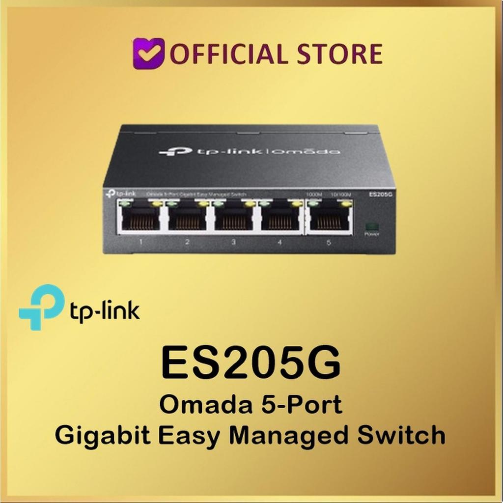 Jual Tp-Link ES205G Switch Hub Omada 5-Port Gigabit | 5 x 10/100 ...