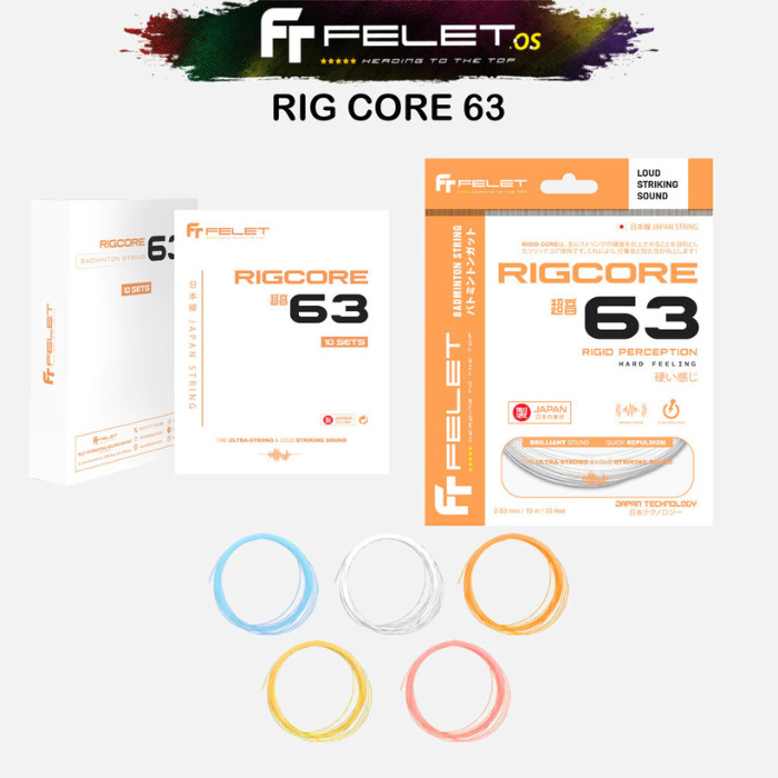 Jual Felet Rigcore 63 ( 0.63 mm ) Made In Japan Tech Badminton Strings ...