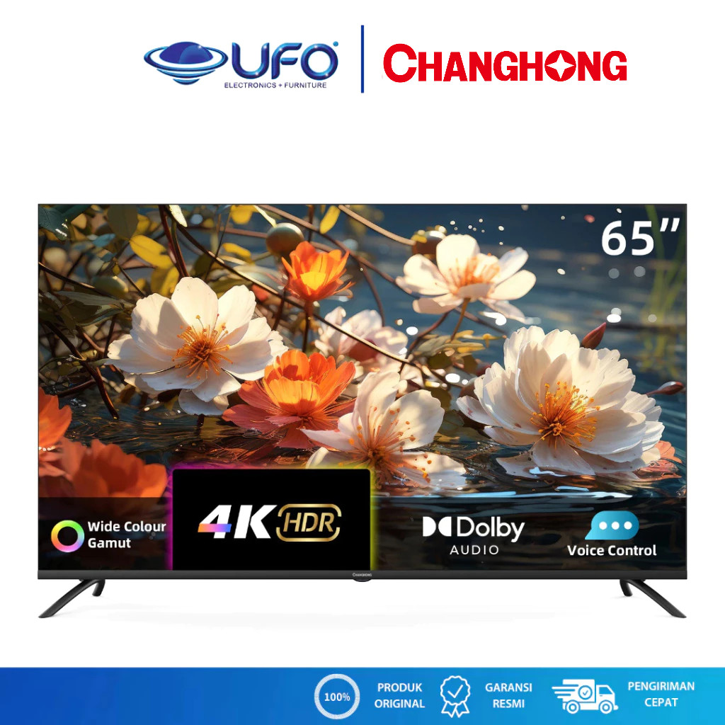 Jual Changhong 65 Inch Smart Gooogle TV QLED 4K UHD U65QCN1 | Shopee ...