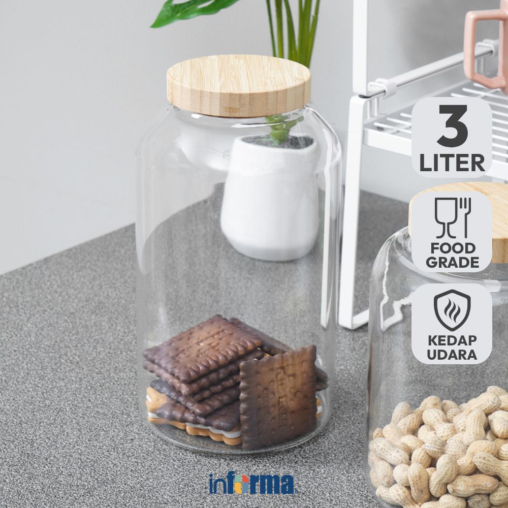 Jual Informa Willen Stoples Jar Tempat Simpan Snack Dan Permen Setoples ...