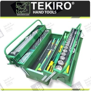 Jual Tekiro Mechanic Tool Box set 66 Pcs / Mekanik tool set 66 pcs ST ...