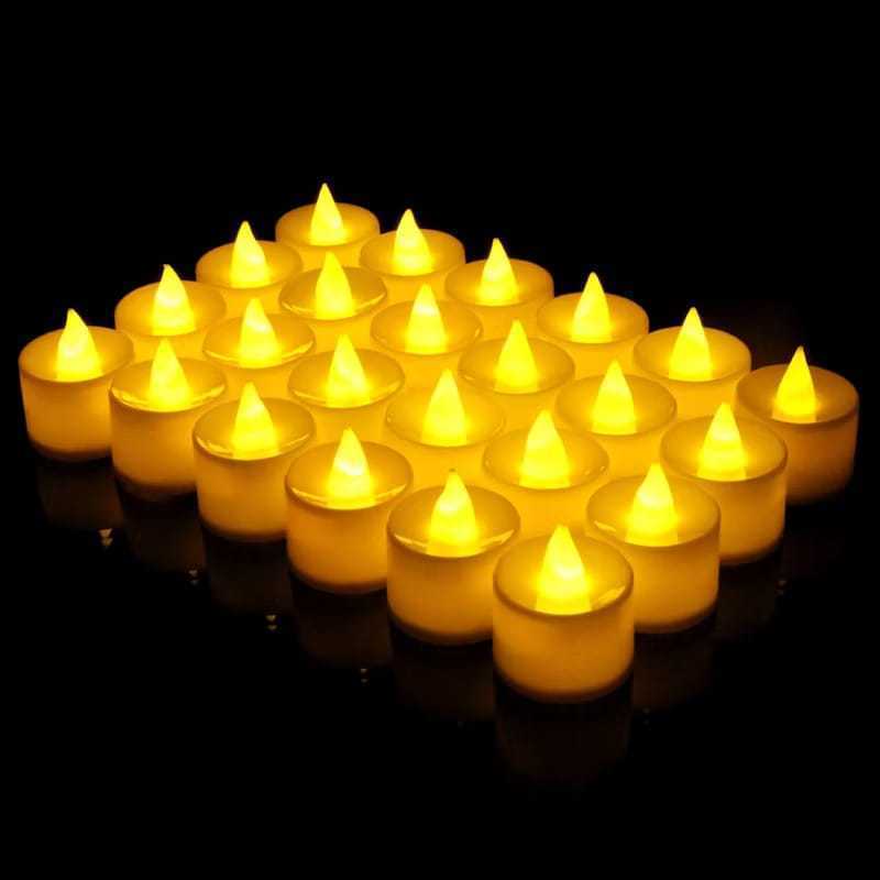 Jual [MT] LILIN LED KUNING KECIL NATAL / LILIN ELEKTRIK CANDLE HIASAN ...