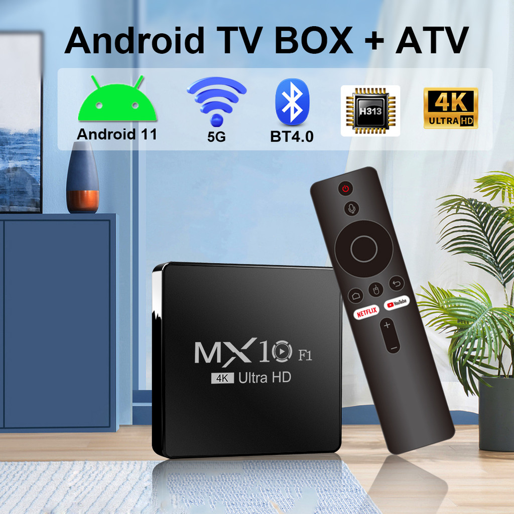 Jual Android TV Box Decoder MX10 F1 2024 4K Android 13 gital Wholesale ...