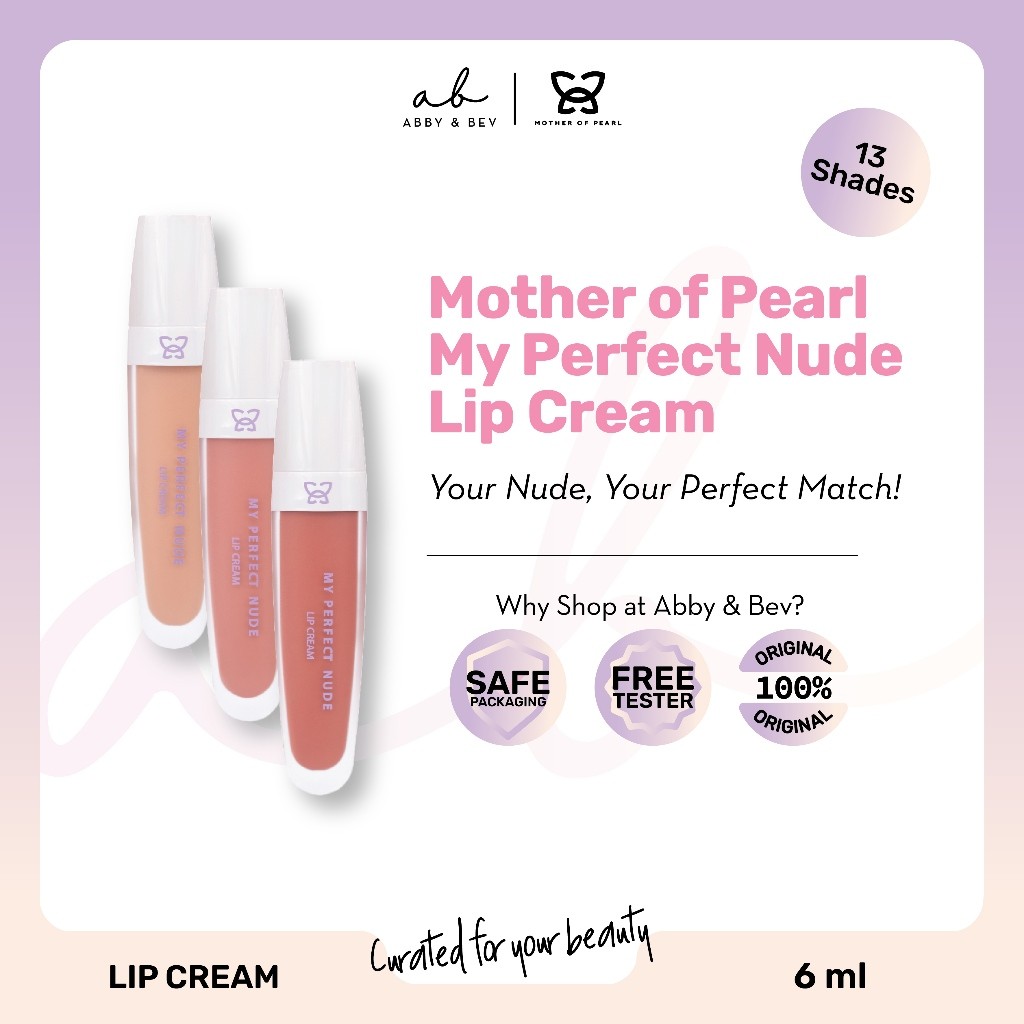 Jual AB - Mother of Pearl My Perfect Nude Lip Cream [6ml]/ MOP Lip ...