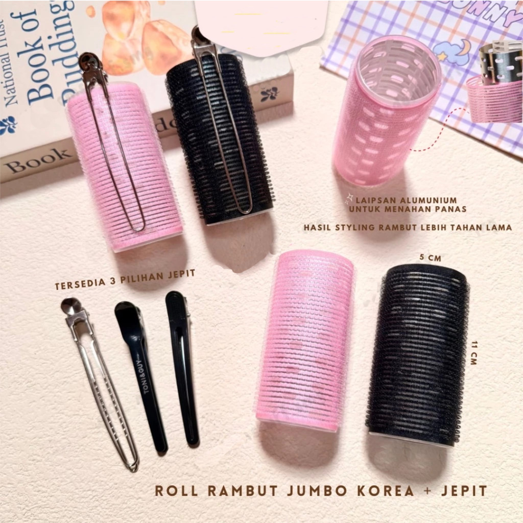 Jual MONIC Roll Rambut Jumbo + Jepit | Korean Hair Roller Roll Rambut ...