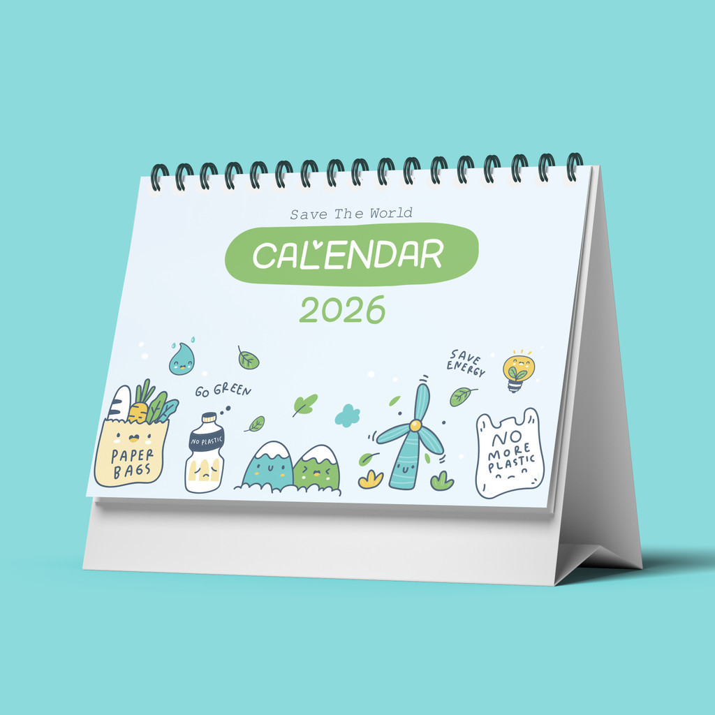 Jual Calendar Meja A6 2026 #Cute - Ukuran A6 - Kalender Meja Aesthetic ...