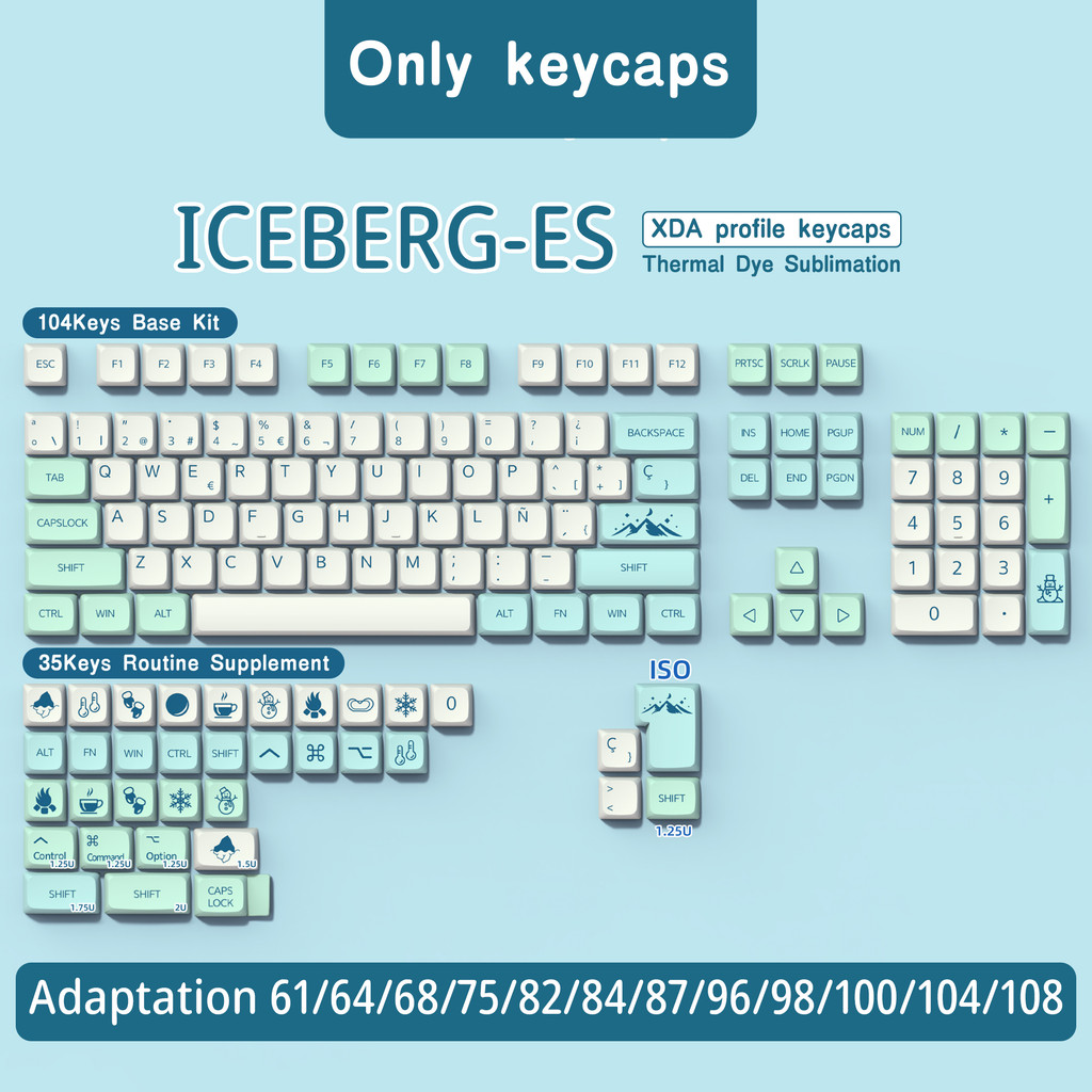 Jual XDA keycaps Spanish French Korean Brazilian Japanese Russian XDA ...