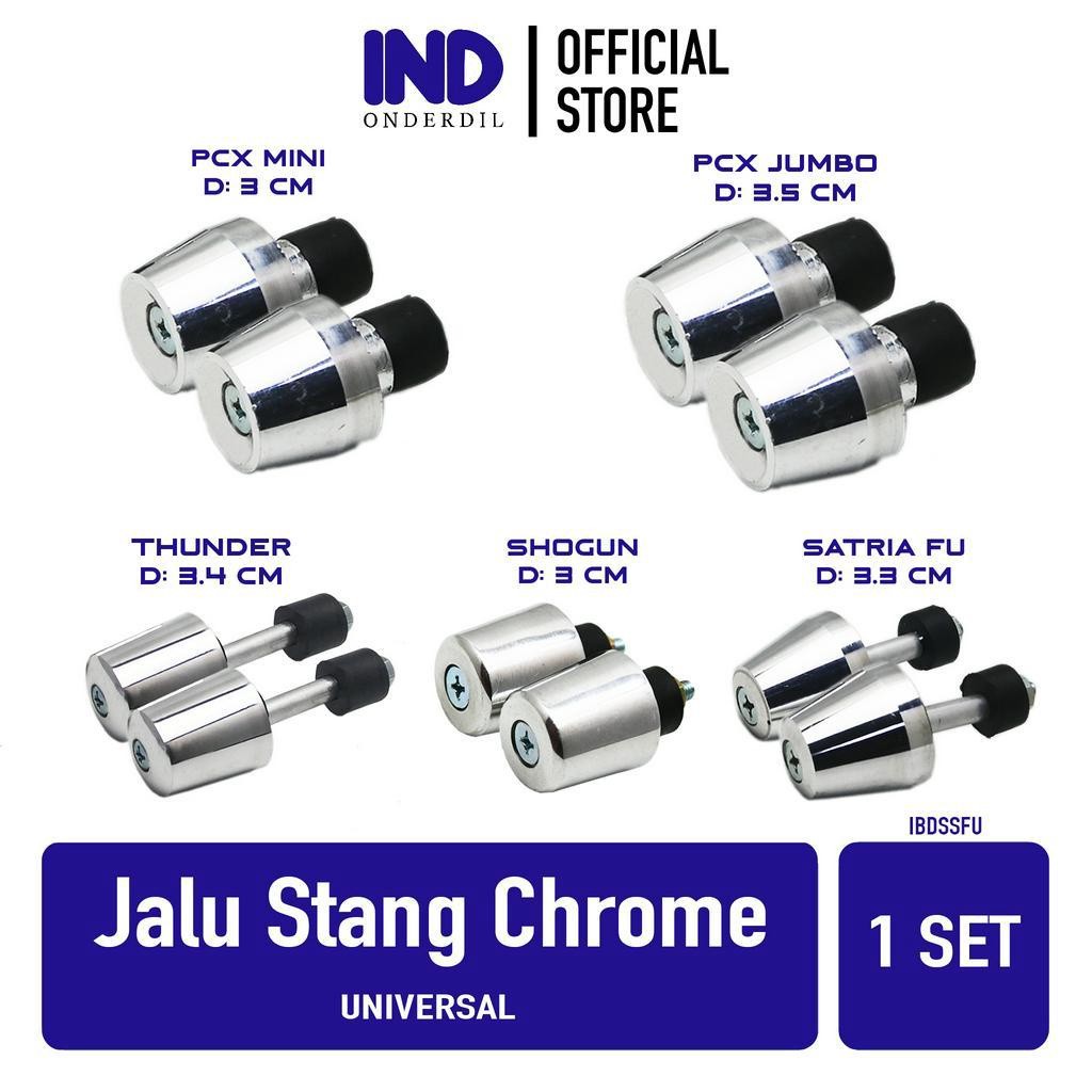 Jual Jalu Stang Chrome PCX Jumbo Mini Thunder Satria FU Shogun Motor ...