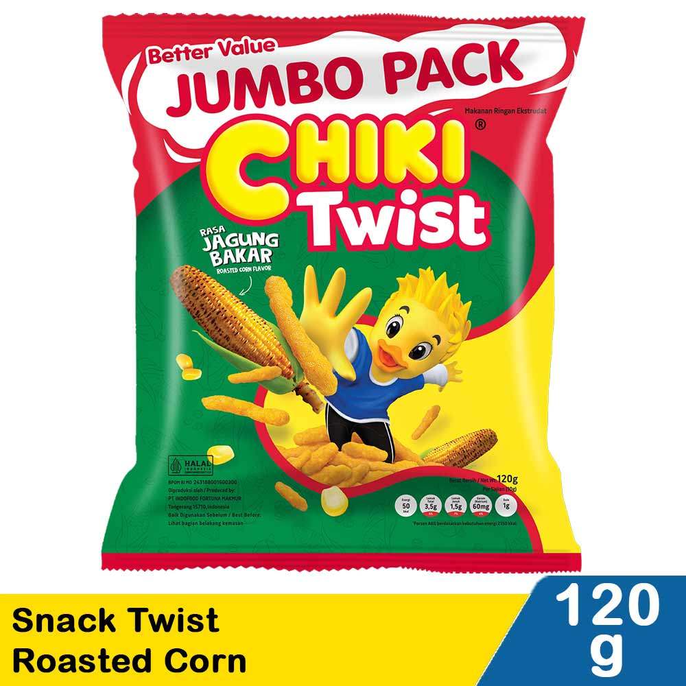 Jual CHIKI SNACK TWIST ROASTED CORN 120g | Shopee Indonesia