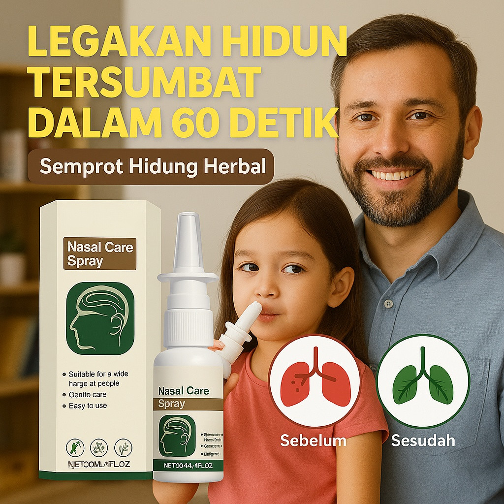 Jual [100% Herbal Alami Nasal Spray Medis] Semprotan Hidung Herbal ...