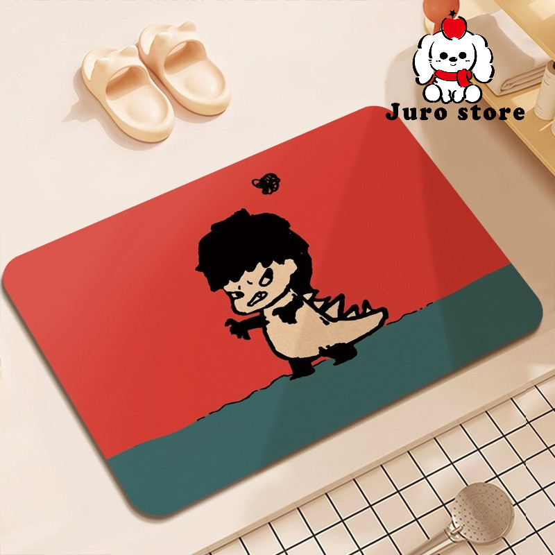 Jual JURO KESET LANTAI MOTIF HIRONO KARAKTER LUCU/KESET KAMAR MANDI ...