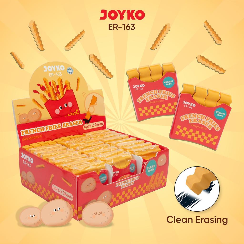 Jual JOYKO Penghapus Eraser ER-163 French Fries | Shopee Indonesia