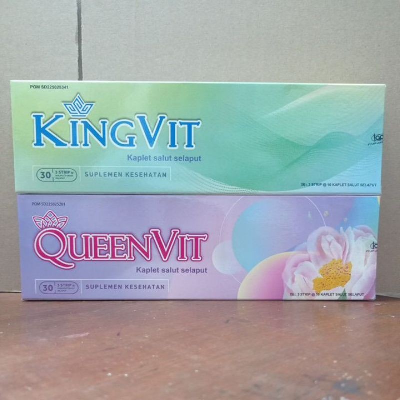 Jual Original KingVit dan QueenVit suplemen untuk promil 1 box 30 ...