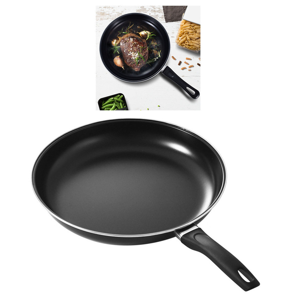 Jual Induction Cooker Fry Pan Round Frying Pan Portable Handle Nonstick ...