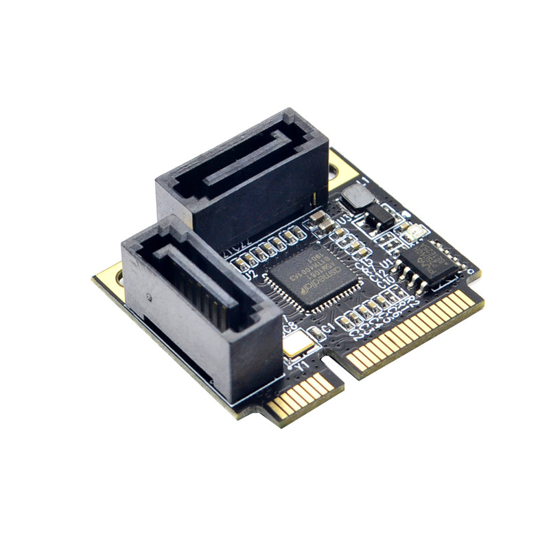 Jual H1111Z Add On Cards Mini PCIE PCI Express to 2 Ports SATA 30 ...