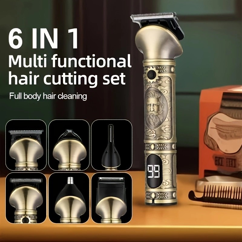 Jual Hair Clippers and 6-in-1 Beard Trimmer Set for Men, Professional ...