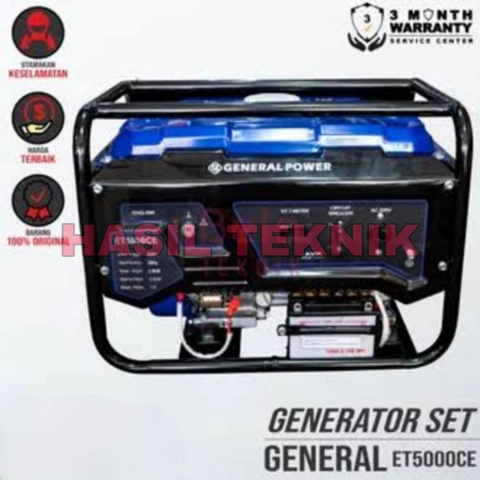 Jual Mesin Genset GENERAL 5000 CE Generator Listrik 3000 Watt DOUBLE ...