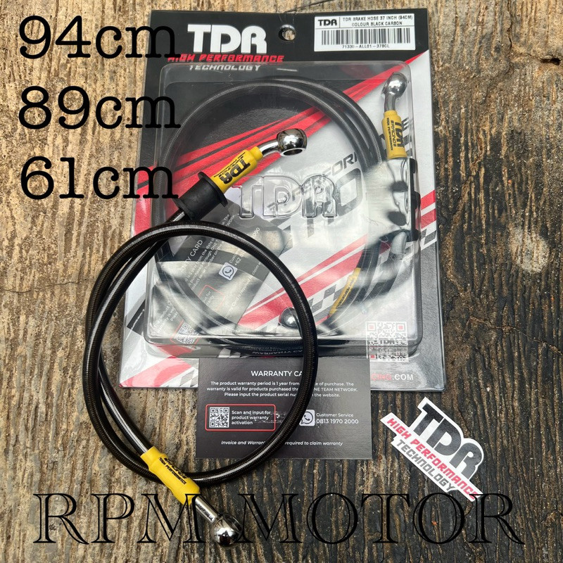 Jual Selang Rem TDR Karbon Ready Ukuran Depan & Belakang Universal ...