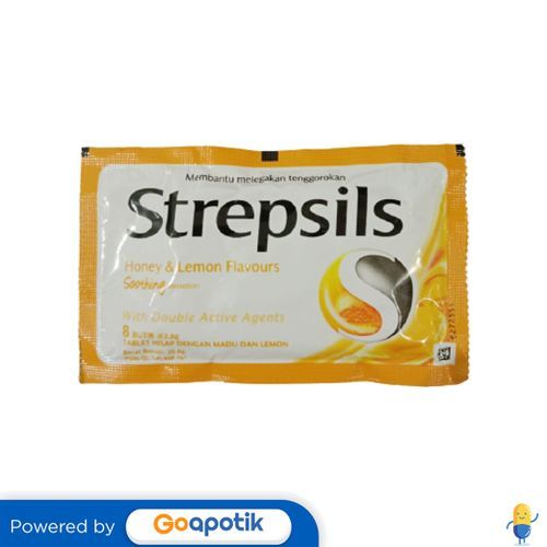 Jual Strepsils Honey & Lemon Flavour Soothing Sensation Sachet 8 Butir ...
