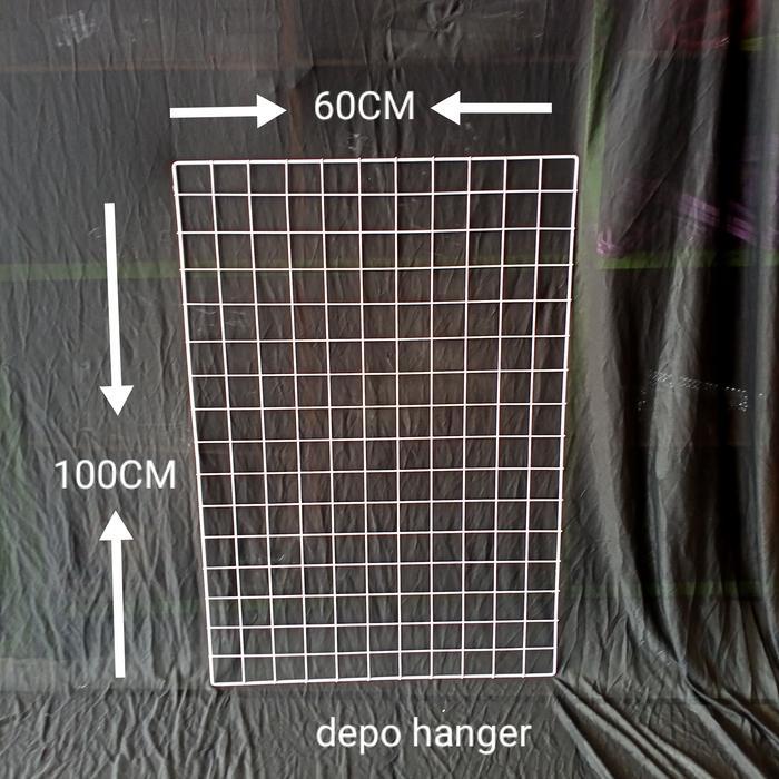Jual GRID WALL / JARING RAM KAWAT PUTIH BESI 60 X 100 BAHAN TEBAL ...