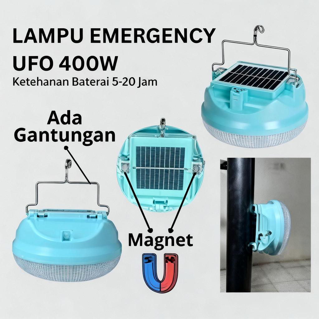 Jual New Power Lampu LED emergency Lampu Solar Panel 400 watt Lampu ...