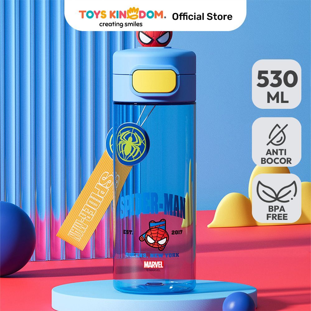 Jual Toys Kingdom Unimass 530 ml Botol Minum Spiderman - Biru Water ...