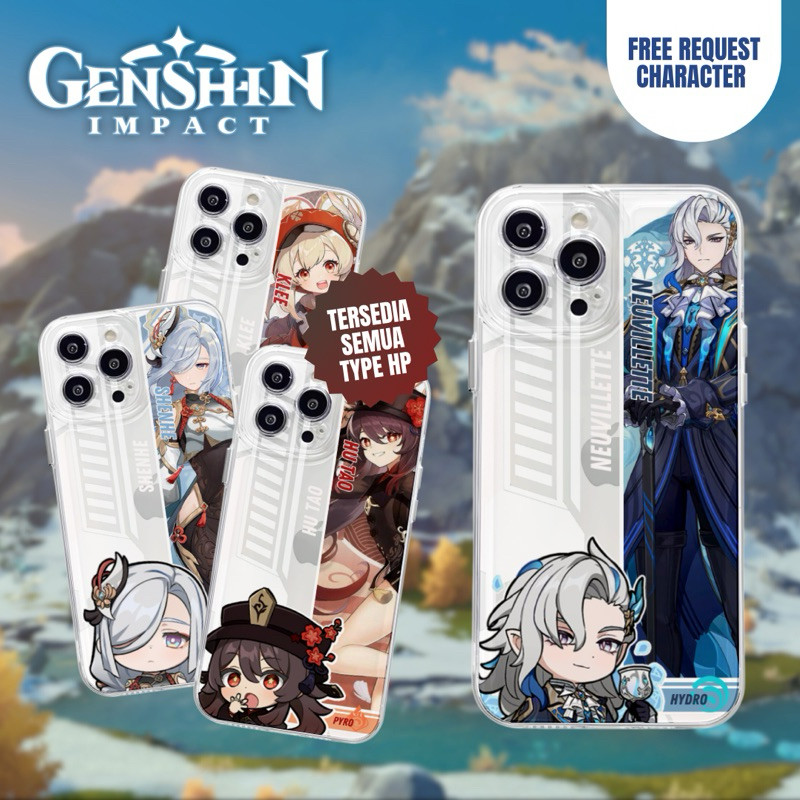 Jual CASE PREMIUM GENSHIN HIGH QUALITY CASING SOFT JELLY CLEAR BENING ...
