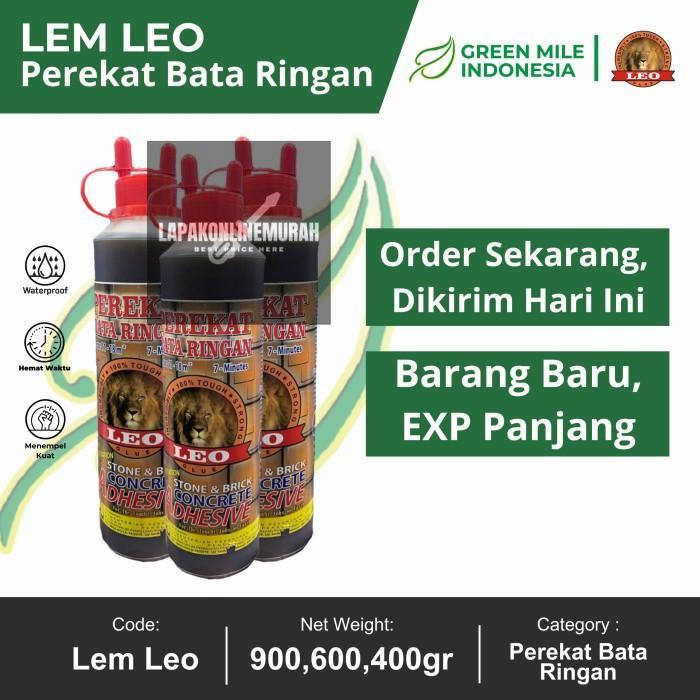 Jual Lem LEO Bata Ringan (900 g) Adhesive Perekat Bata Ringan Putih ...