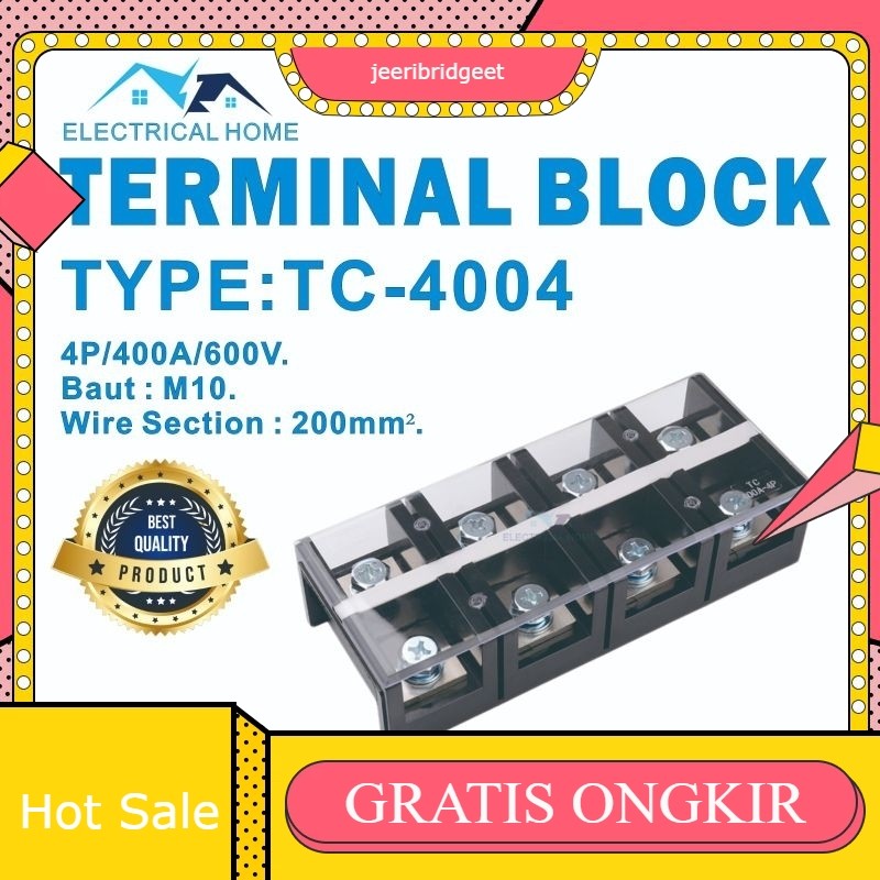 Jual TERMINAL BLOCK TC 4004 (400A 4Pole) | Shopee Indonesia
