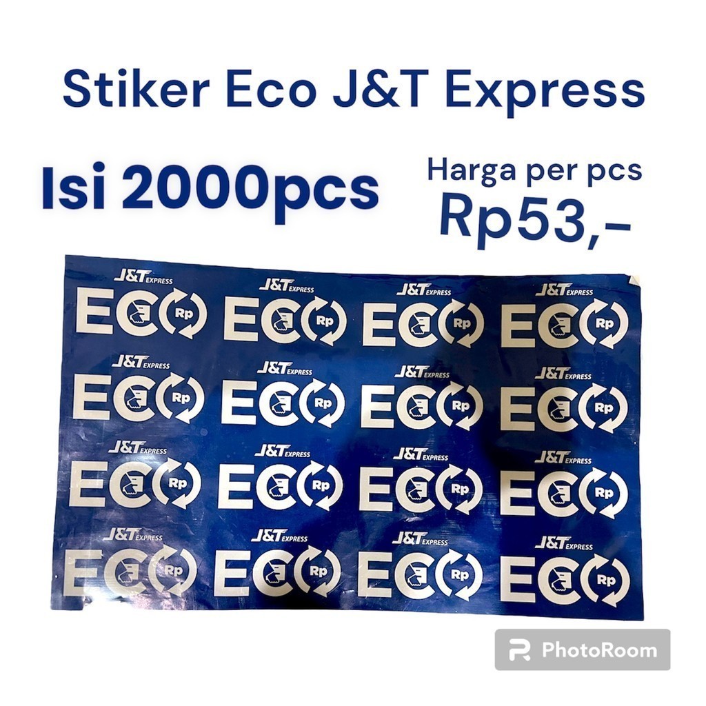 Jual Stiker ECO JNT Sticker isi 2000pcs 8x5cm dan 4x2cm 2000lembar ...