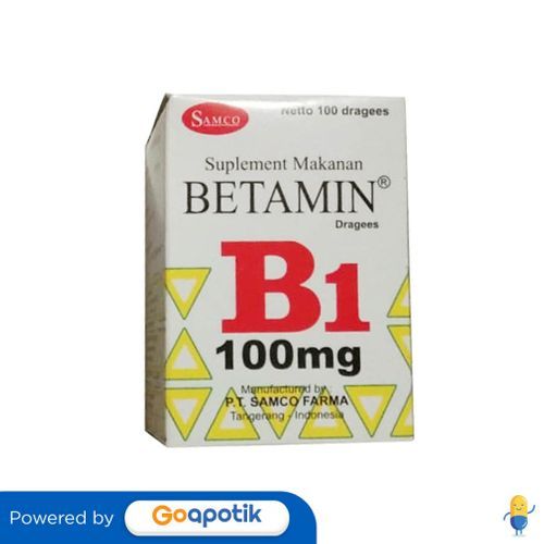Jual Betamin Vitamin B1 100 Mg Botol 100 Tablet | Shopee Indonesia