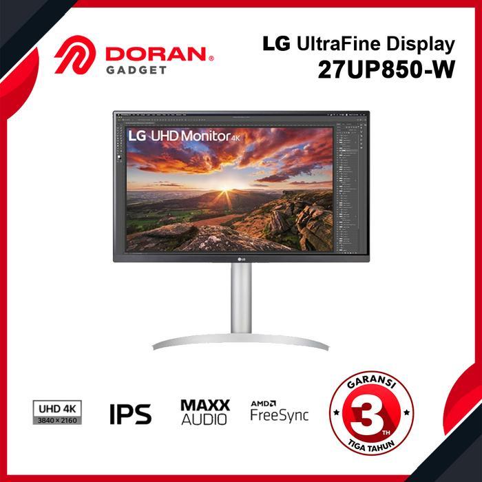 Jual LG UltraFine 27UP850K-W 27" UHD 4K IPS Monitor AMD FreeSync USB C ...
