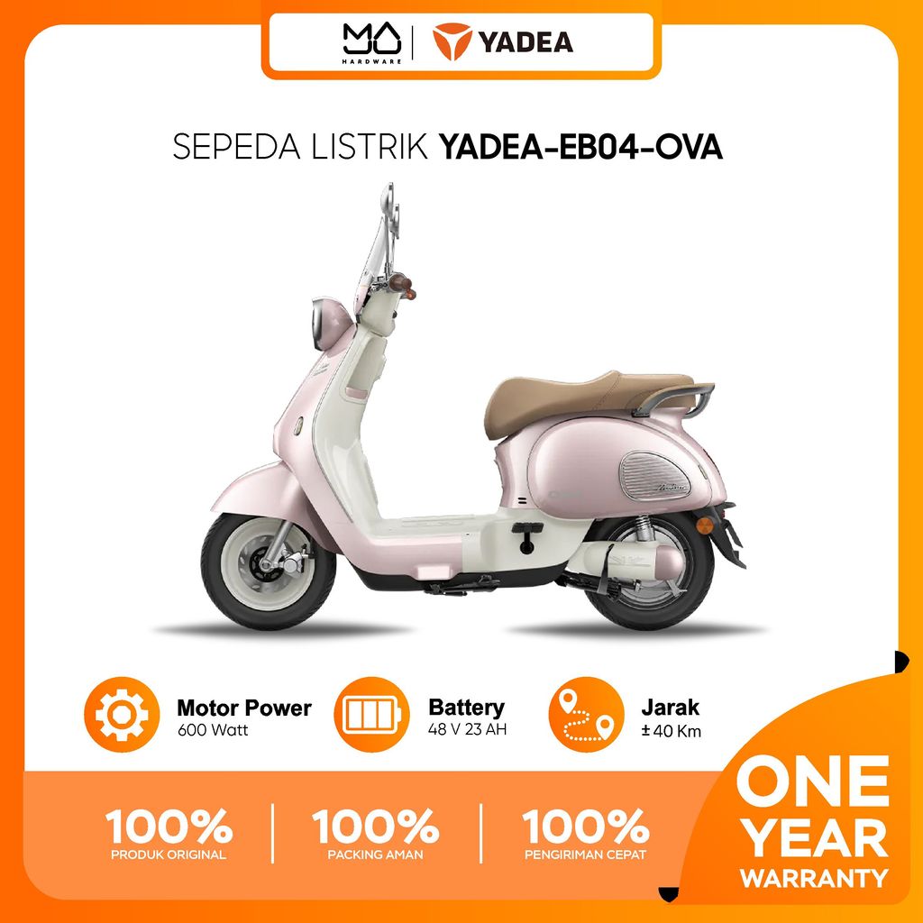 Jual YADEA Sepeda Listrik YADEA EB-04 OVA 600 Watt - Garansi Resmi ...