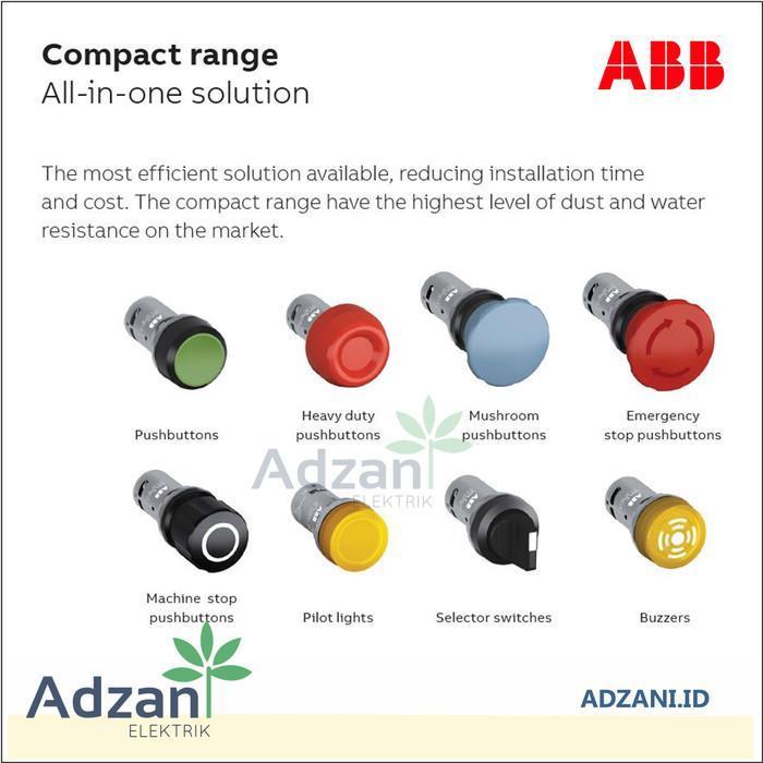 Jual ABB Pilot Lamp LED 230VAC Blue Biru CL2-523L 1SFA619403R5234 Light ...